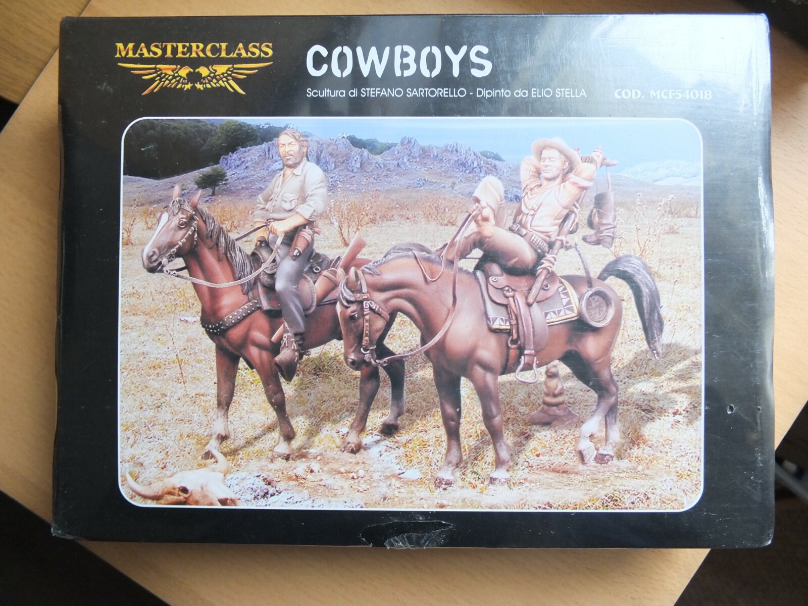 MASTERCLASS MCF54018 - COWBOYS HORSE MOUNTED FIGURES - VERY RARE 54mm ...