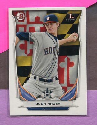 JOSH HADER HOUSTON ASTROS 2014 BOWMAN PROSPECTS #69 BASEBALL CARD | eBay