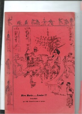 Bien Marie ... Louise theatre revue ballet Olphe Gaillard Levard | eBay