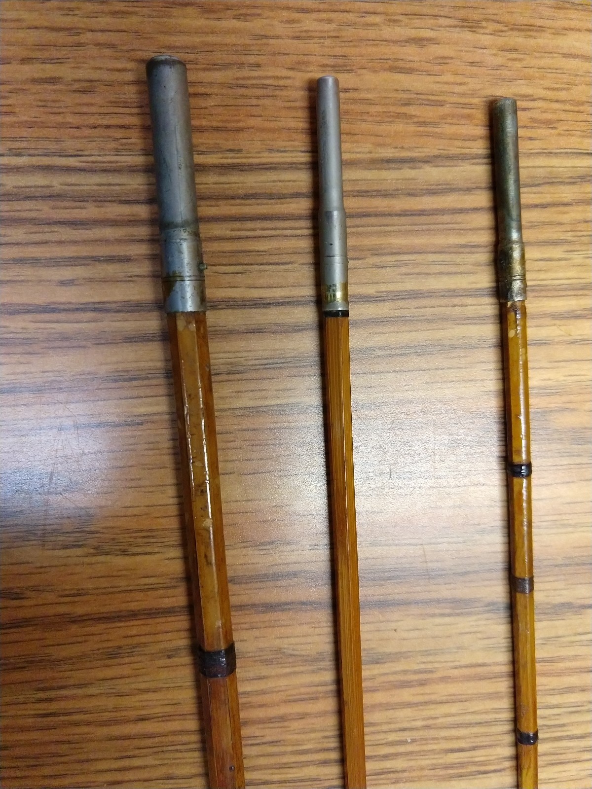 Vintage Antique Wood Fishing Rod Pole, With Holder, Bamboo? Nice! | eBay