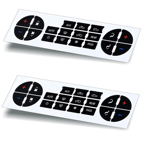 2XAC Dash Button Repair Kit Dual Climate Control Decal Stickers For GM ...