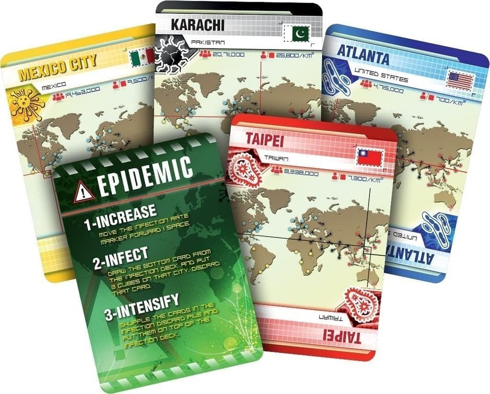 Pandemic Board Game Z-Man Games Cooperative Strategy Game New Factory ...