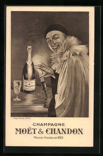 Künstler-AK Champagne Moet & Chandon, Maison Fondée en 1743 ...