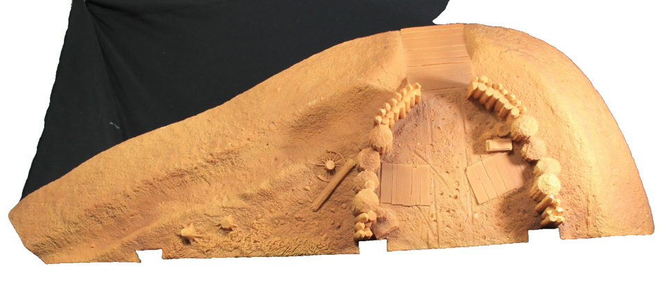 Conte Alamo Playset Terrain Section 31" Long Foam Diorama | eBay