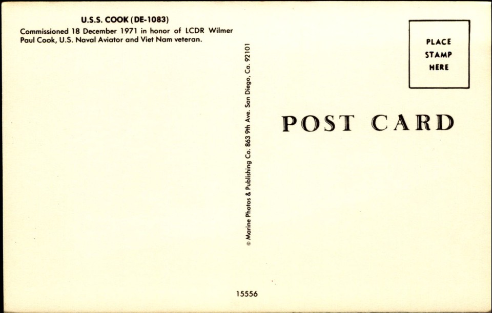 USS Cook DE-1083 ~ ocean escort destroyer ~ US Navy warship | eBay