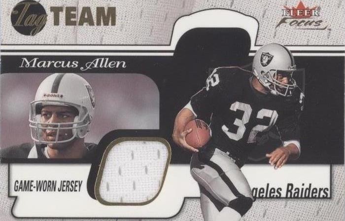 2001 Fleer Focus - Tag Team Jerseys Marcus Allen #TTMA (MEM) for sale ...