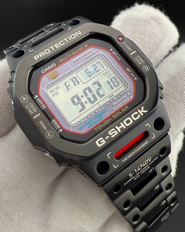 Custom Casio G-Shock GW-M5610U Black Mecha Mod – Stainless Steel Strap ...