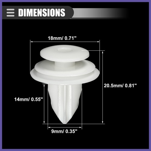 20Pcs Car Door Trim Panel Push Clips Pillar Retainer for Nissan ...