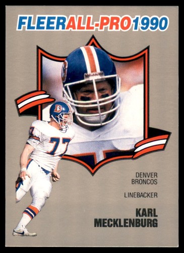 1990 Fleer All-Pro #15 Karl Mecklenburg Denver Broncos | eBay