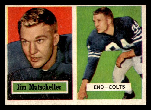 Jim Mutscheller 1957 Topps Card #103 Baltimore Colts | eBay
