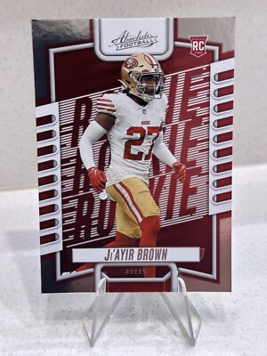 2023 Panini Absolute Ji'Ayir Brown Rookie RC #185 San Francisco 49ers ...
