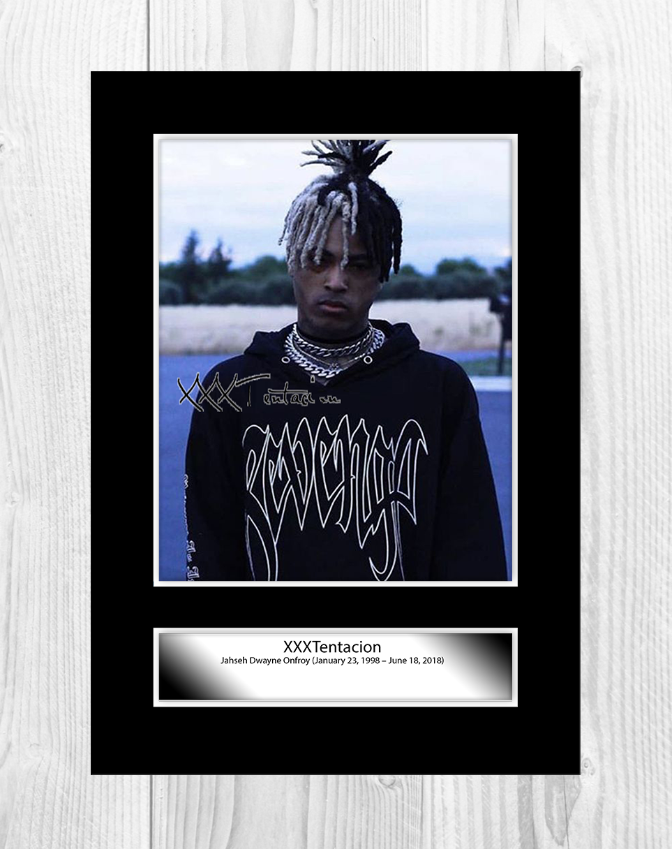 XXXTentacion 8 A4 repro signature mounted picture poster Choice of ...