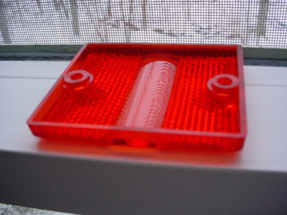 Vintage Boat Trailer Tail Light RED LENS MONARCH 9063 Side Marker Lamp ...