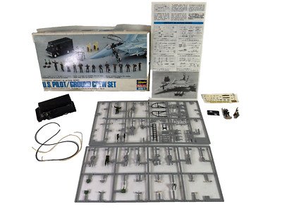 Hasegawa 1/72 US Pilot Ground Crew Set Military Model Kit Aircraft X72 ...