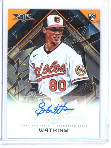 2022 Topps Fire RC Orange Auto Spenser Watkins ( Orioles ) # 66/99 | eBay