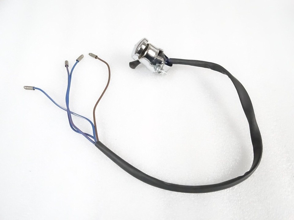 For Vintage Classic British Motorcycle Chrome Clamp - On Horn / Dip ...