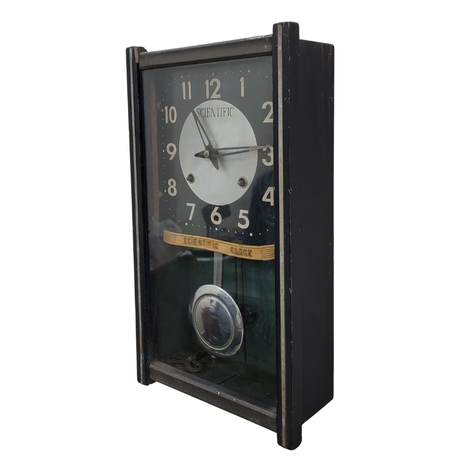 Antique Original SCIENTIFIC Collectible Clock Vintage Rare Pendulum ...