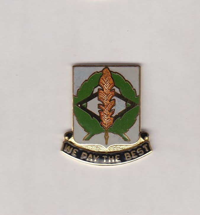 US Army 153rd Finance Battalion crest DUI badge cb clutchback G-23 | eBay