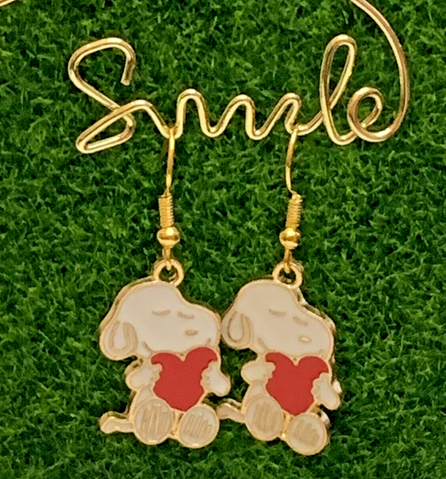 Snoopy Earrings, Gift Idea, Peanuts Earrings, Snoopy, Cute Earrings ...
