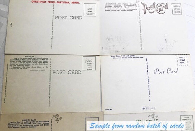 Vintage lot of postcards ~ 25 Random Postcards from the 1920s to '70s ...
