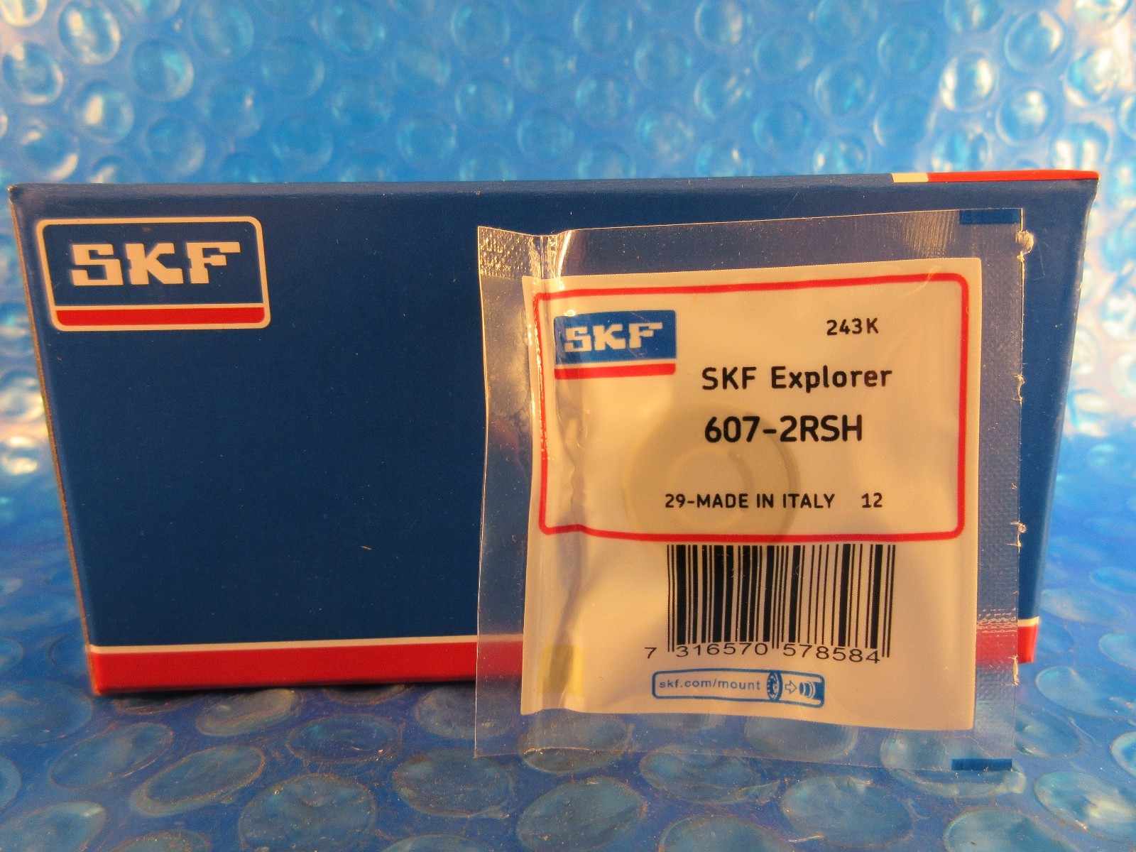 SKF 607-2RSH, Single Row Radial Ball Bearing | eBay