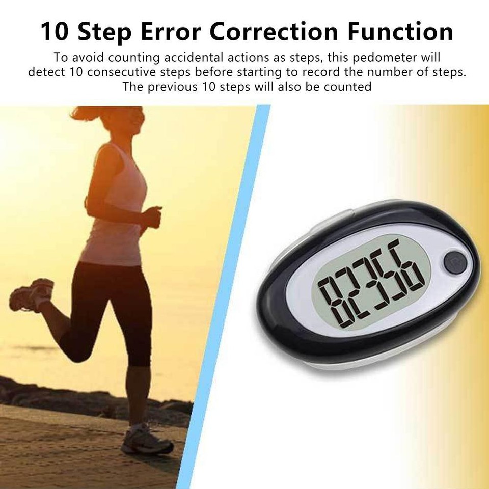 Walking 3D Pedometer Simple Step Counter Walking Distance Counter Daily ...