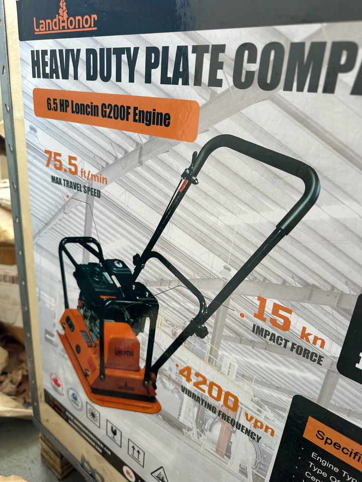 Land Honor Gas Powered Plate Compactor LHR-PC90 | eBay