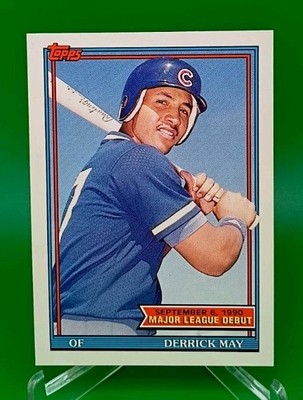 1990-91 Topps Major League Debut 1990 - Derrick May #100 (RC) | eBay