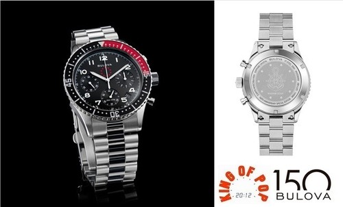 Bulova 98B451 Marine Star, Sapphire, QUARTZ, ANIVERSARY 1970, RED LOGO ...