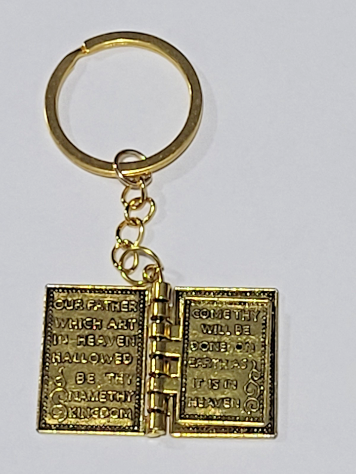 3 Holy Bible Keychain Mini Bibles Miniature Zinc Alloy Handbag Pendant ...
