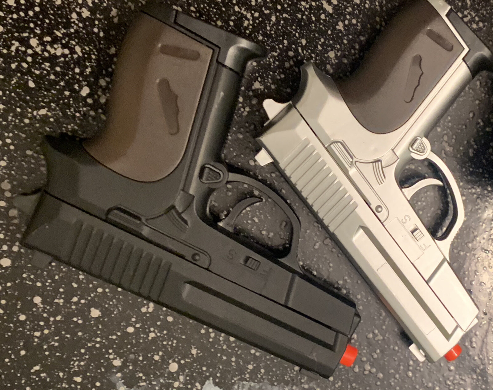 TWO 6mm BB BULLET (P618SB) & (P618GB) / BRAND NEW WITH BOX / BLACK AND ...