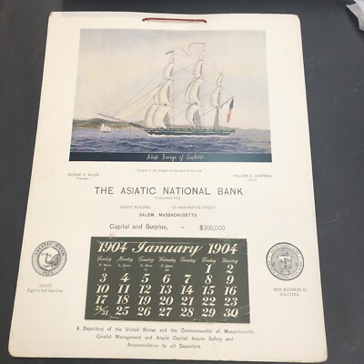 Antique Advertising Calendar Sample 1904 “George” | eBay
