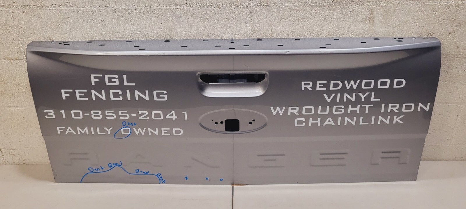 2019-2021 Ford Ranger Tailgate Trunk Lid Liftgate Shell | OEM | Silver ...