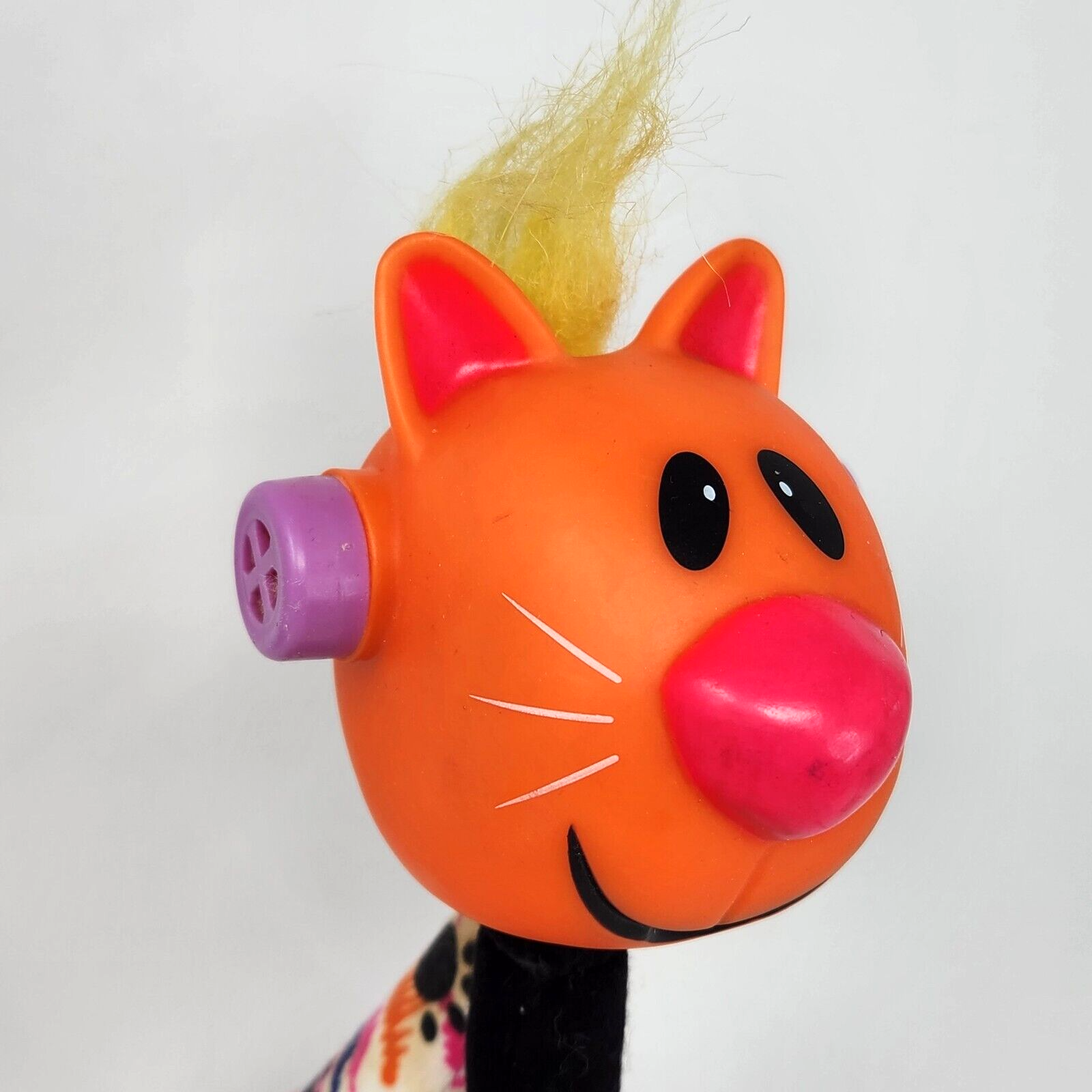 VINTAGE 1995 ERTL JIBBA JABBER ORANGE CAT YELLOW HAIR STUFFED ANIMAL ...