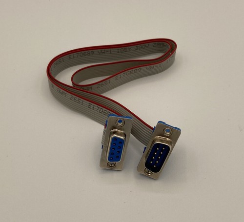 DB 9 Male To Female 9 Pin Serial Ribbon Cable 20” | eBay