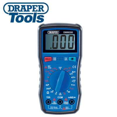 Draper 41817 Blue Digital Multimeter Electrical Electronics Tester ...