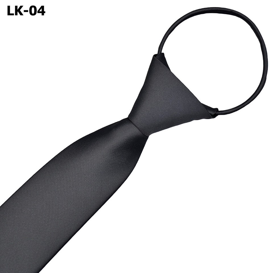 Men Classic 6CM Zipper Pre-tied Necktie Wedding Party Business Formal ...