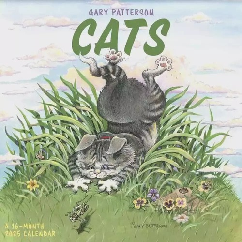 Gary Patterson's Cats 2025 Wall Calendar 12X12" closed 12X24"open FAST ...