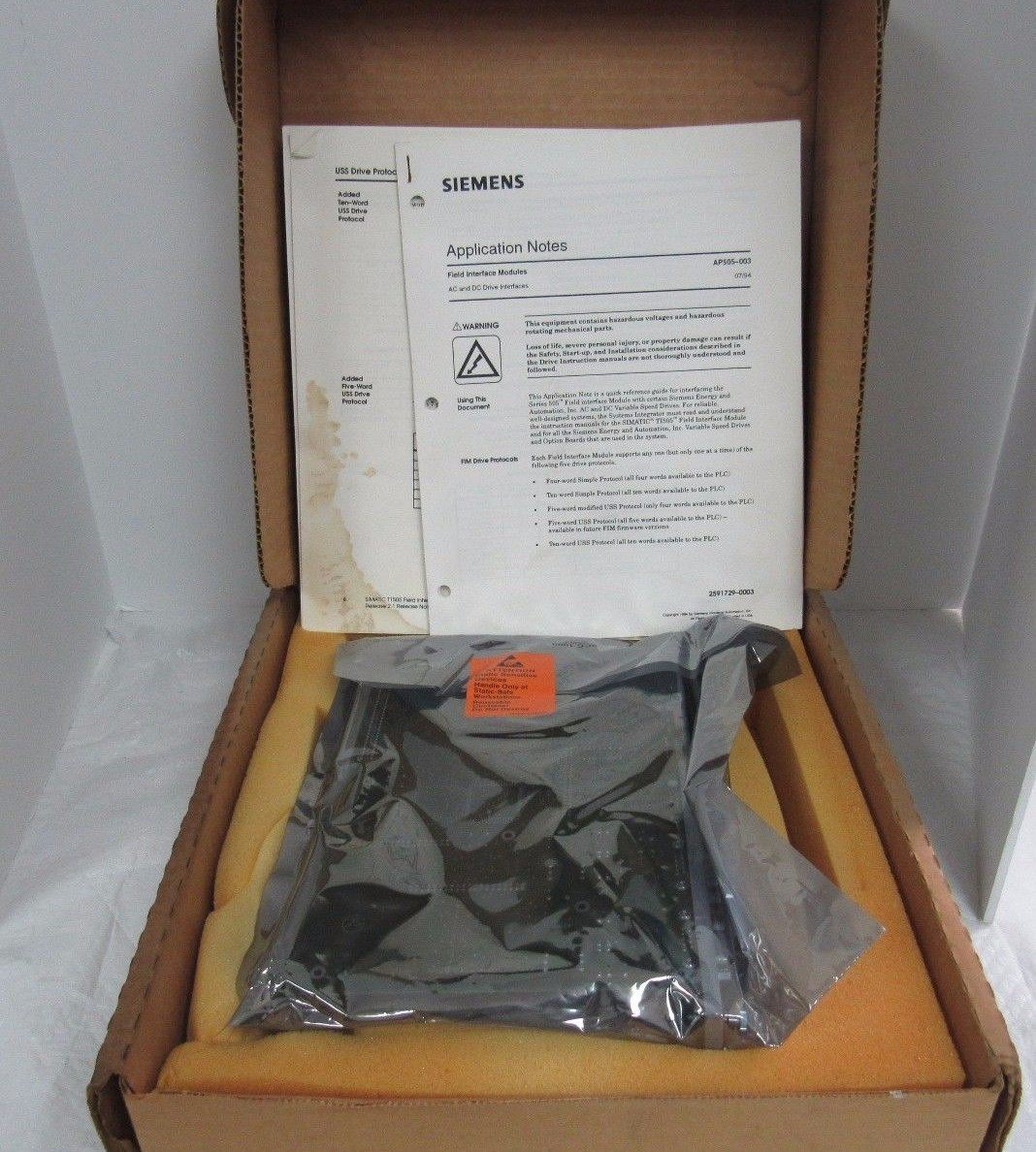 SIEMENS FIELD INTERFACE MODULE PWB2800436-0001 REV B 505-7201 | eBay