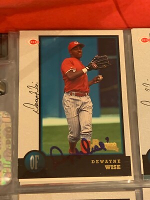 DEWAYNE WISE AUTOGRAPHED SIGNED 1998 BOWMAN CARD CINCINNATI REDS COA | eBay