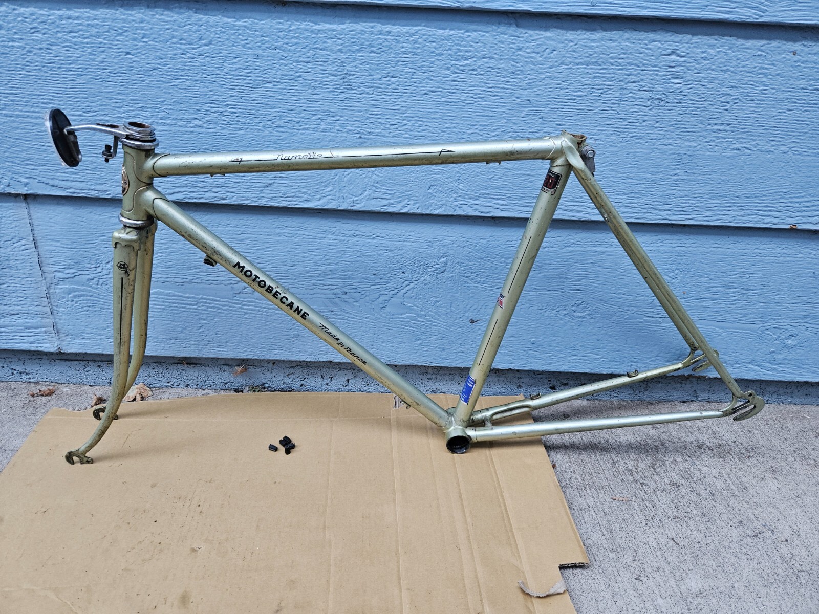 49cm Motobecane Nomade Road Bike Frame Lugged 1020 Steel Small made in ...