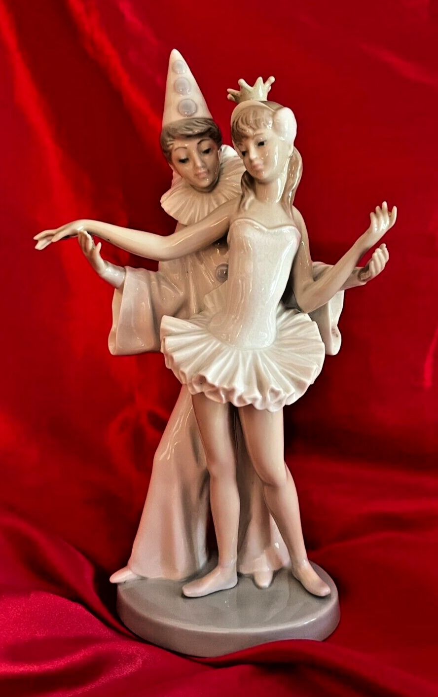 LLADRO of Spain CARNIVAL COUPLE Ballerina and Clown Dancing Figurine | eBay