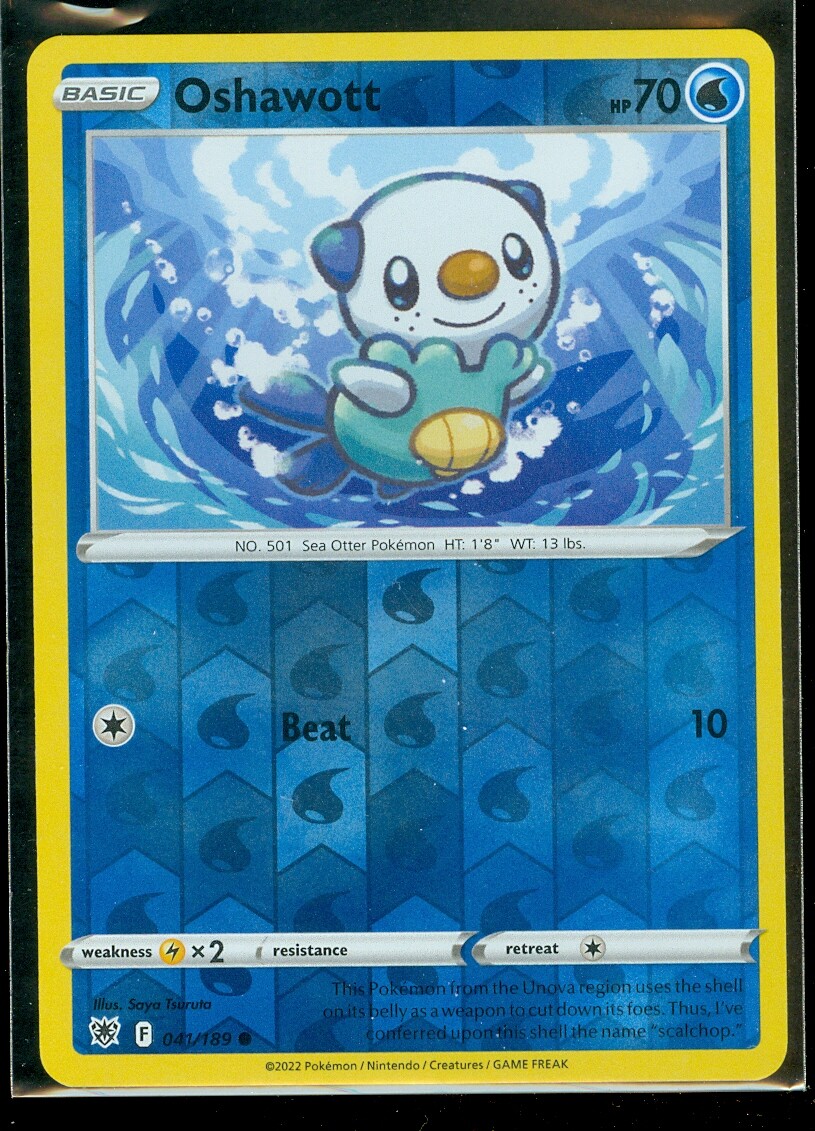 Pokemon Oshawott Card