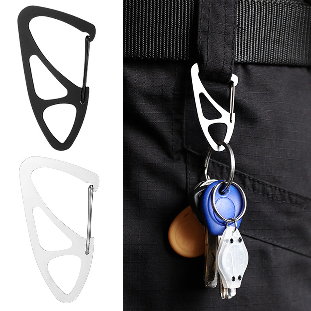 Buckle Key Chain Stainless Steel Key Holder Clip Key Pendant Chains EDC ...