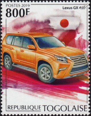 LEXUS GX 460 (Toyota) Land Cruiser SUV Car Automobile Stamp (2019 Togo ...