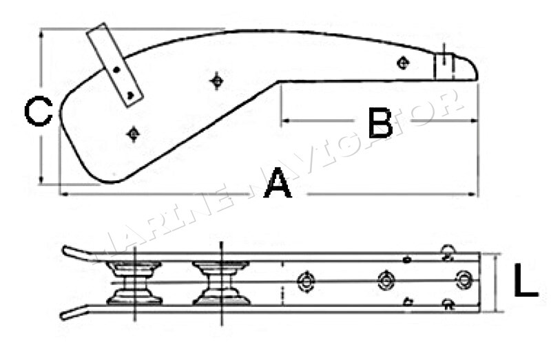 OSCULATI Marine Stainless Steel Delta Trefoil Bruce Anchor Chain Roller ...