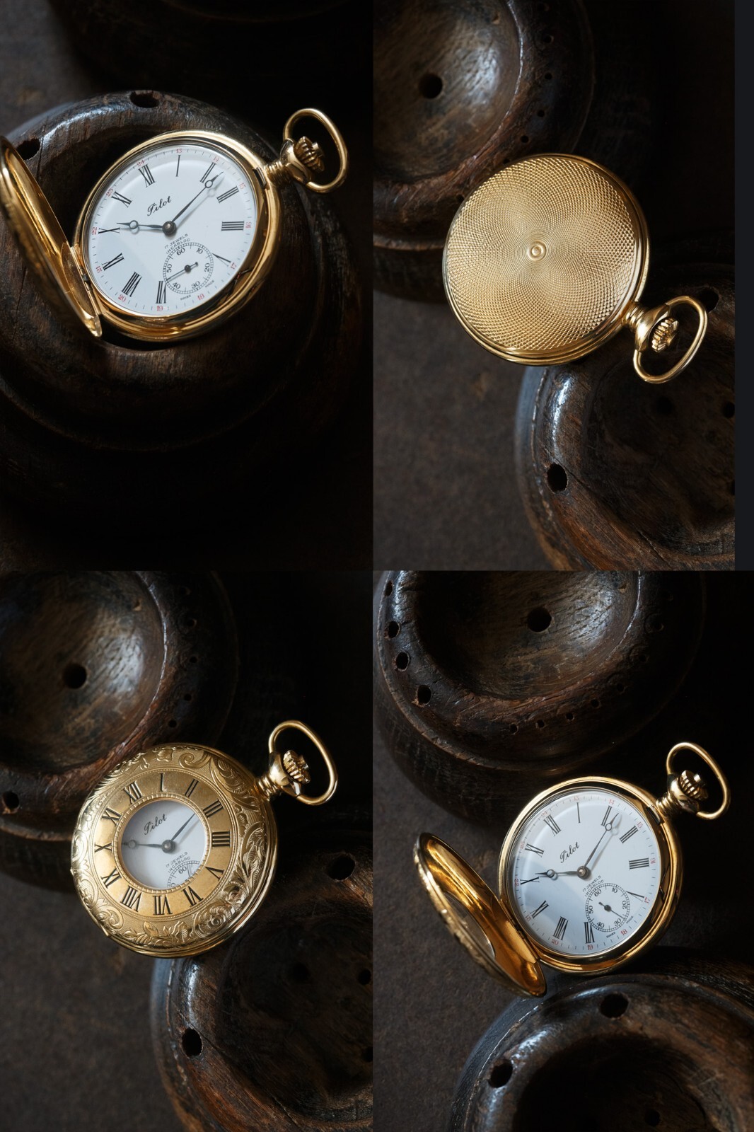 17 Jewel Pilot Half Hunter Pocket Watch Unitas 6498 -… - Gem