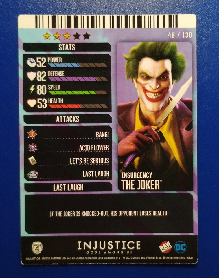 DC Injustice Gods Among Us Arcade Series 4 The Joker (Insurgency) #48 ...