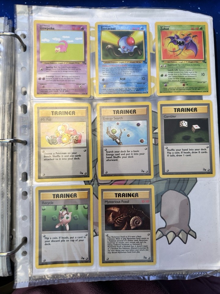 Pokemon Near Complete Fossil Set WOTC 57/62 Card Collection Rare ...