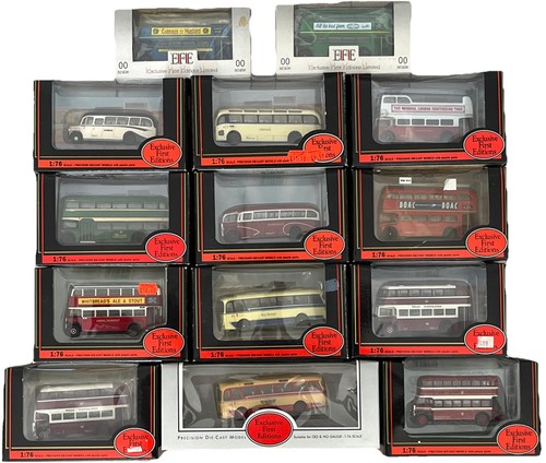 COLLECTION OF 14x EFE 1:76/OO DIECAST MODEL DOUBLE & SINGLE DECKER BUSES COACHES | eBay UK